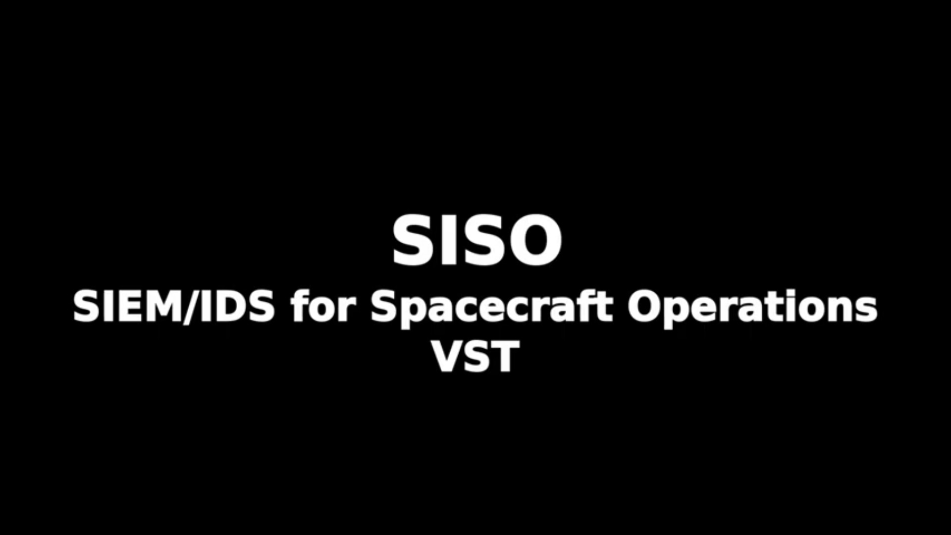 SIEM/IDS for Spacecraft Operations (SISO) – ECHO Network